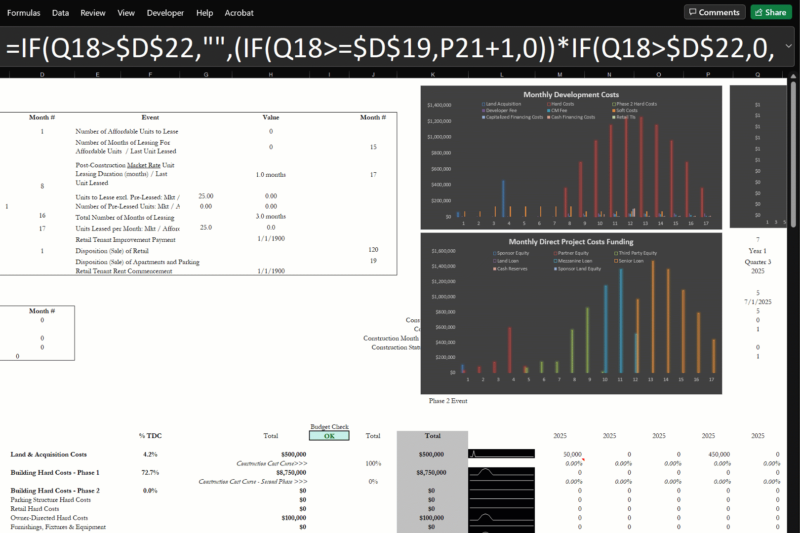 Professional Apartment Development Pro Forma Templates - Real Estate ...